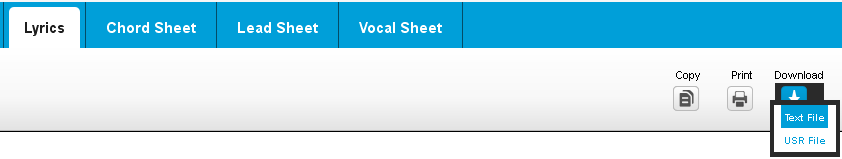 Importing Songs downloaded from CCLI SongSelect